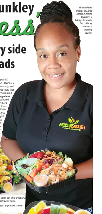 Kemara Dunkley ‘Xpress’ her culinary side with salads - PressReader