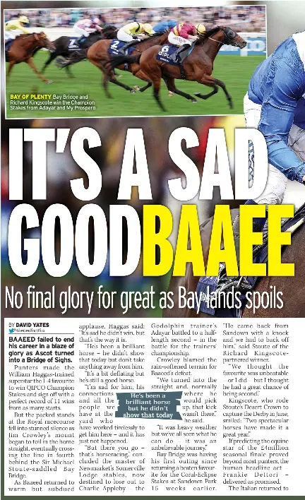 IT’S A SAD GOODBAAEE - PressReader