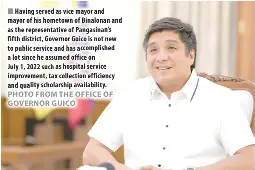 Gov. Ramon Guico III: Always on the ground to feel the people - PressReader