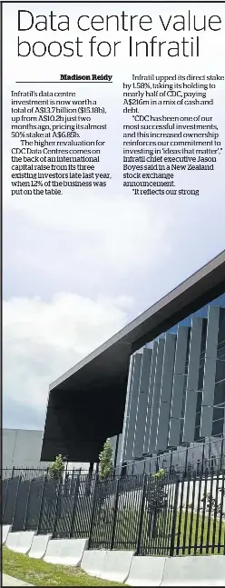 Data centre value boost for Infratil - PressReader