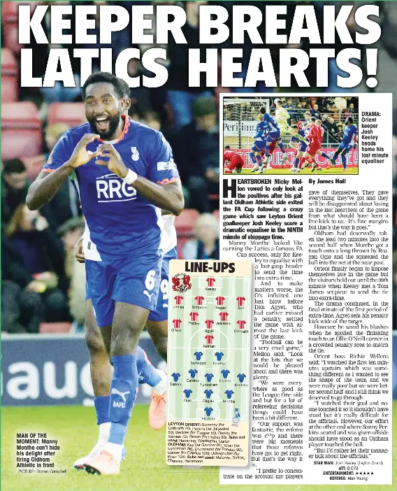KEEPER BREAKS LATICS HEARTS! - PressReader