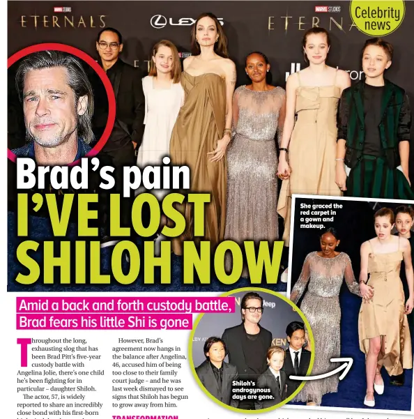 Brad’s pain I’VE LOST SHILOH NOW - PressReader