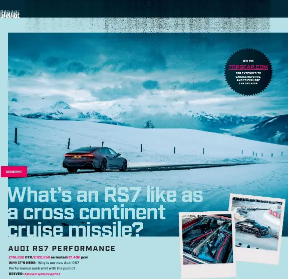 What’s an RS7 like as a cross continent cruise missile? - PressReader