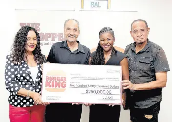 Burger King donates $250,000 to JAVAA - PressReader