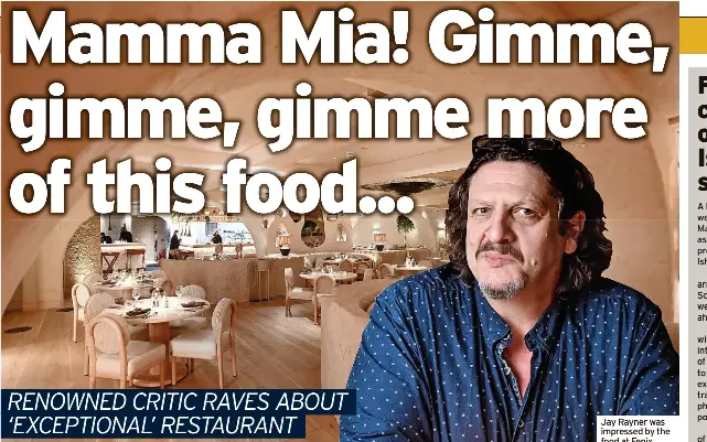 Mamma Mia! Gimme, gimme, gimme more of this food... - PressReader