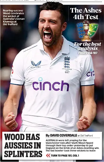 WOOD HAS AUSSIES IN SPLINTERS - PressReader