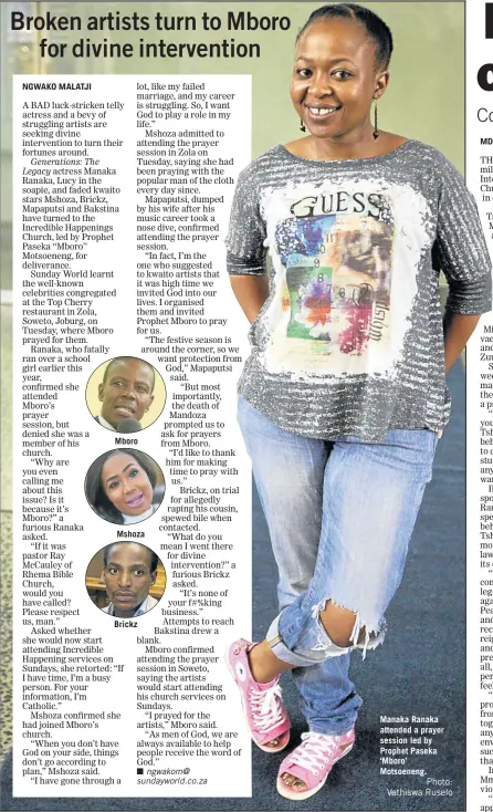 More Modise church drama - PressReader