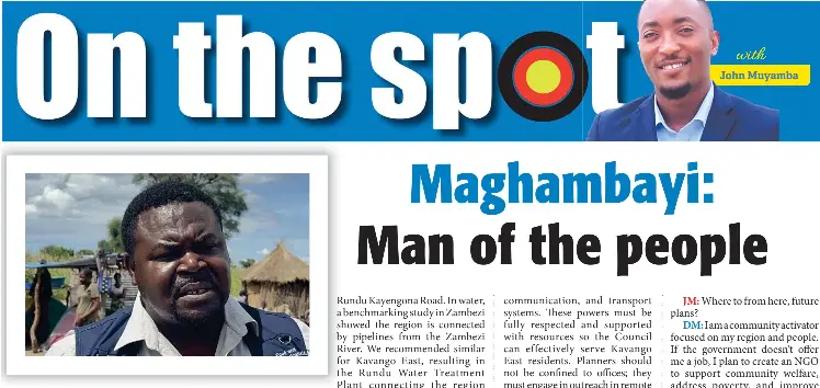 Maghambayi: Man of the people - PressReader