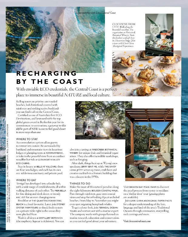 RECHARGING BY THE COAST WHERE TO STAY WHERE TO EAT THINGS TO DO - PressReader