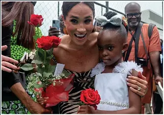 Roses from Royalty as the duchess and Harry visit Nigeria - PressReader