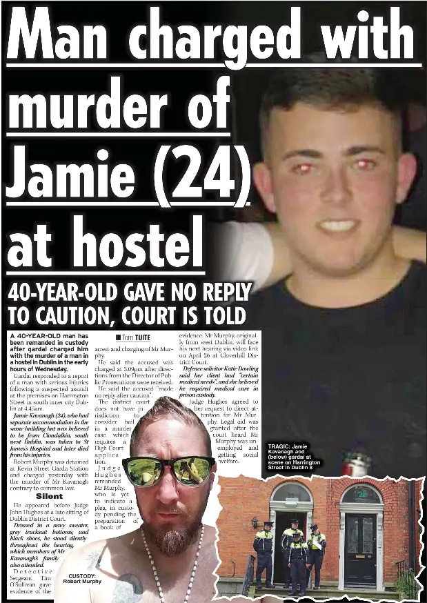 NO BAIL FOR ACCUSED Man charged with murder of Jamie (24) at hostel 40 ...