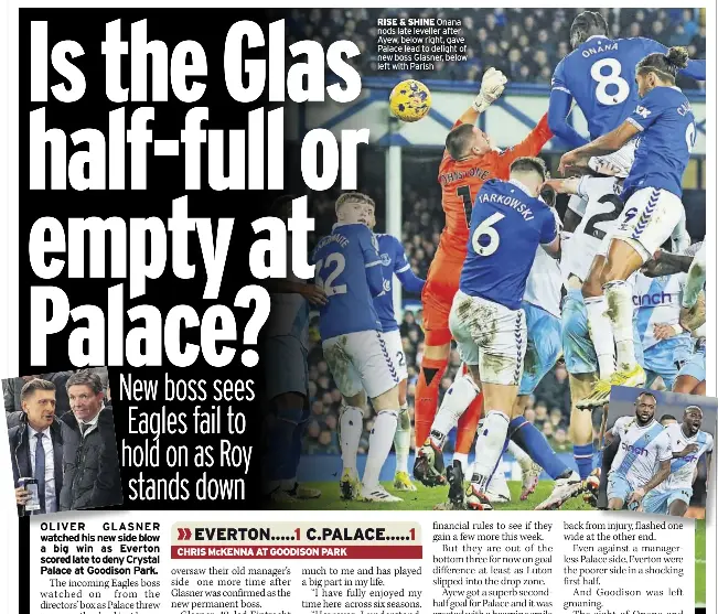 Is the Glas half-full or empty at Palace? - PressReader