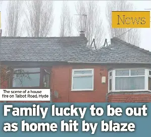 Family lucky to be out as home hit by blaze - PressReader
