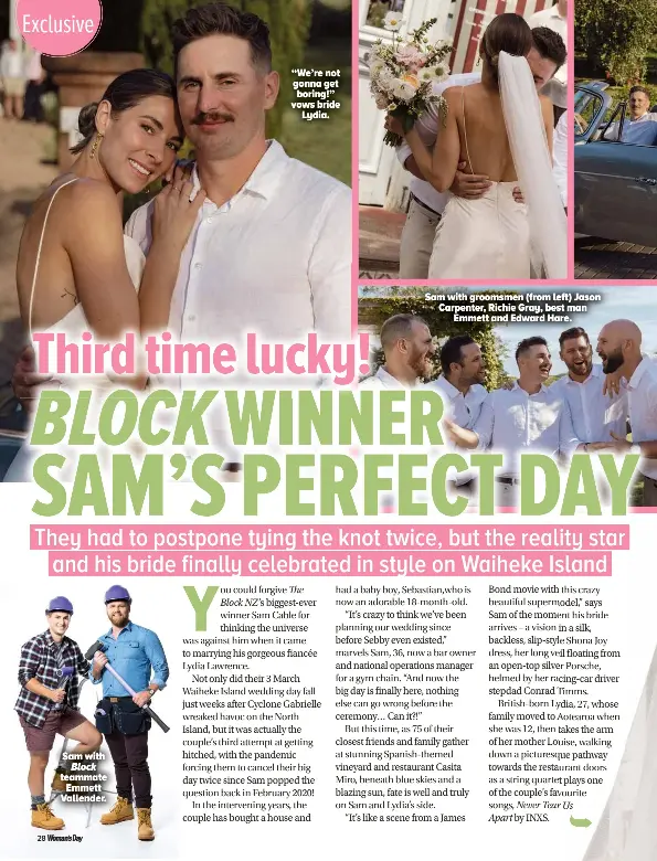 BLOCK WINNER SAM’S PERFECT DAY - PressReader
