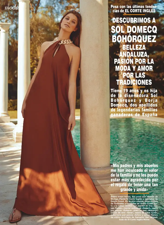 DESCUBRIMO­S A SOL DOMECQ BOHÓRQUEZ BELLEZA ANDALUZA, PASIÓN POR LA MODA Y AMOR POR LAS ...