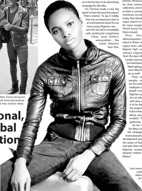 Saint Internatio­nal, Nigeria in global model connection - PressReader