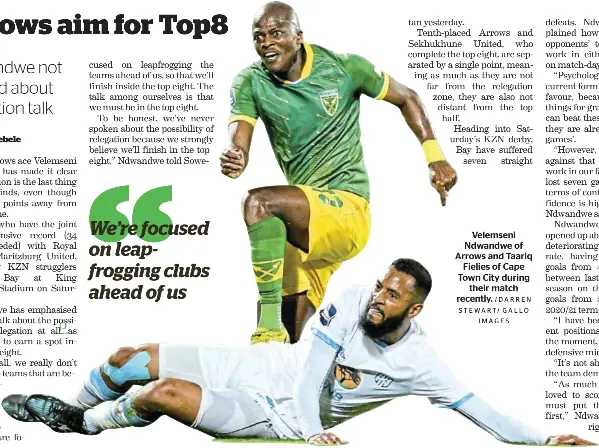 Arrows aim for Top8 - PressReader