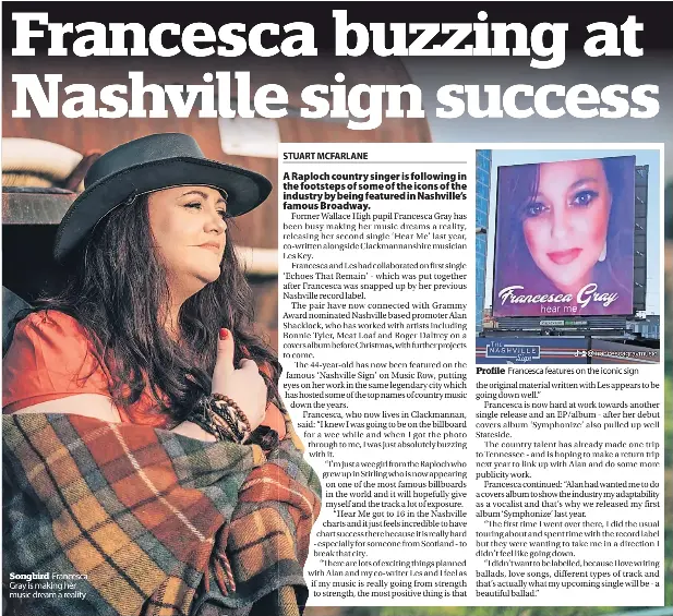 Francesca buzzing at Nashville sign success - PressReader