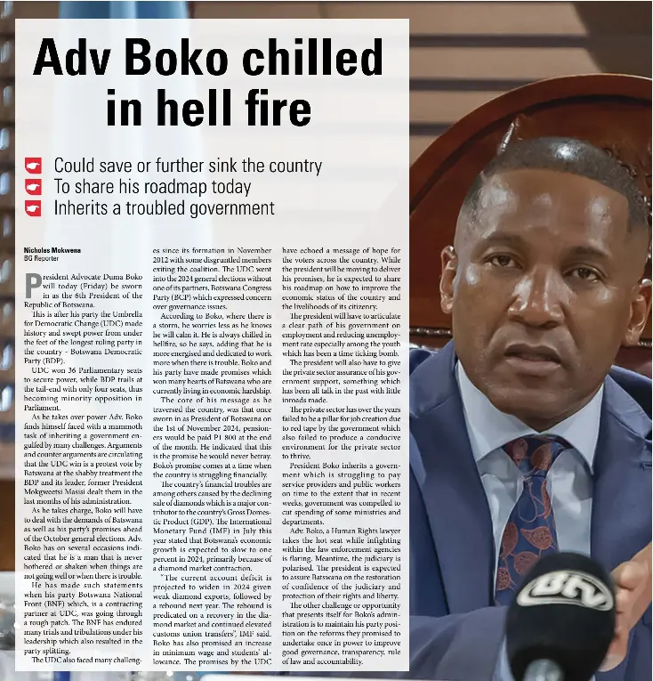 Adv Boko chilled in hell fire - PressReader