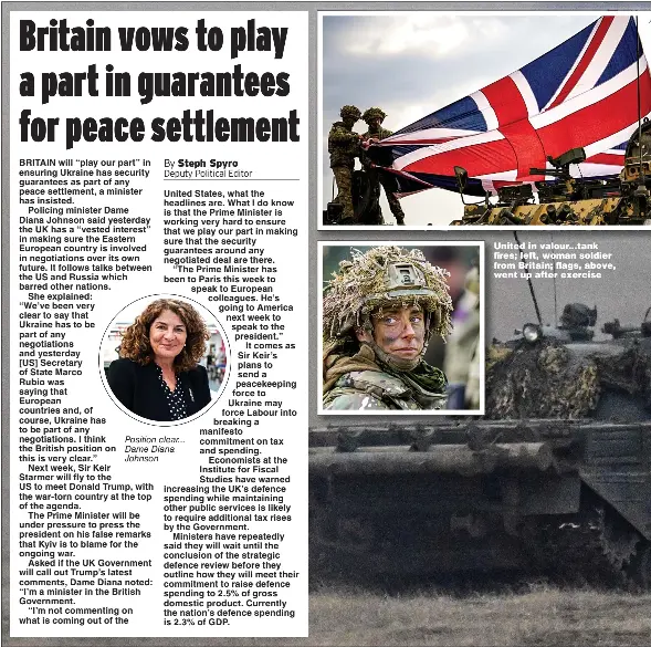 Britain vows to play a part in guarantees for peace settlement - PressReader