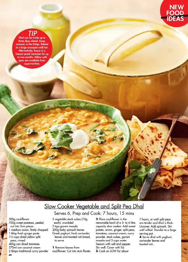 Slow Cooker Vegetable and Split Pea Dhal - PressReader