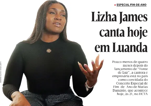 Lizha James canta hoje em Luanda - PressReader