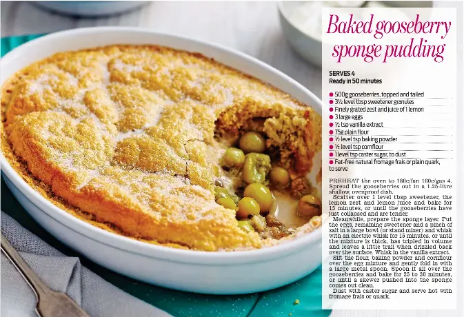 Baked gooseberry sponge pudding - PressReader