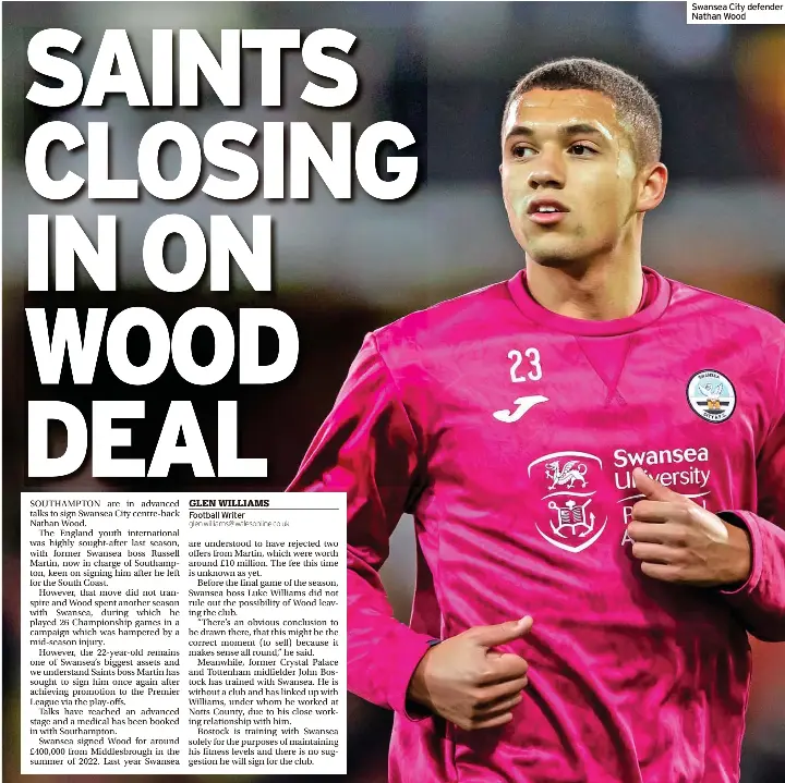 SAINTS CLOSING IN ON WOOD DEAL - PressReader