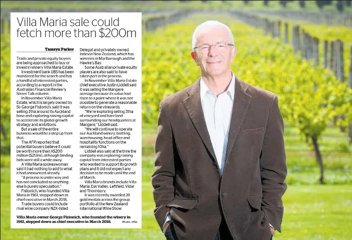 Villa Maria sale could fetch more than $200m - PressReader