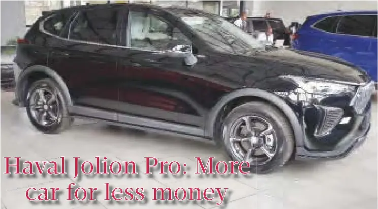 Haval Jolion Pro: More car for less money - PressReader