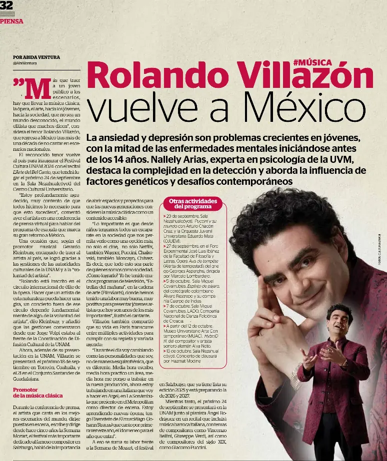 Rolando Villazón vuelve a México - PressReader