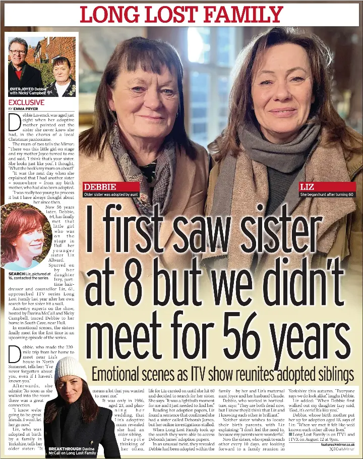 I first saw sister at 8 but we didn’t meet for 56 years - PressReader