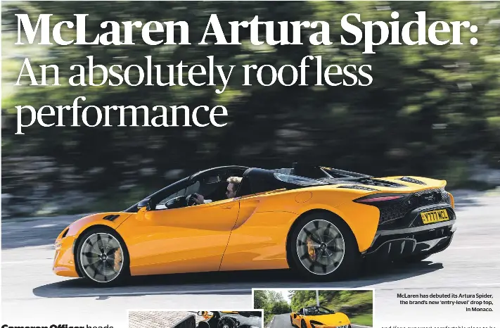 McLaren Artura Spider: An absolutely roof less performanc­e - PressReader
