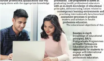 Shaping 21st century health profession­s educators - PressReader
