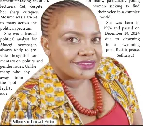 A fearless voice for justice and equality roars no more - PressReader