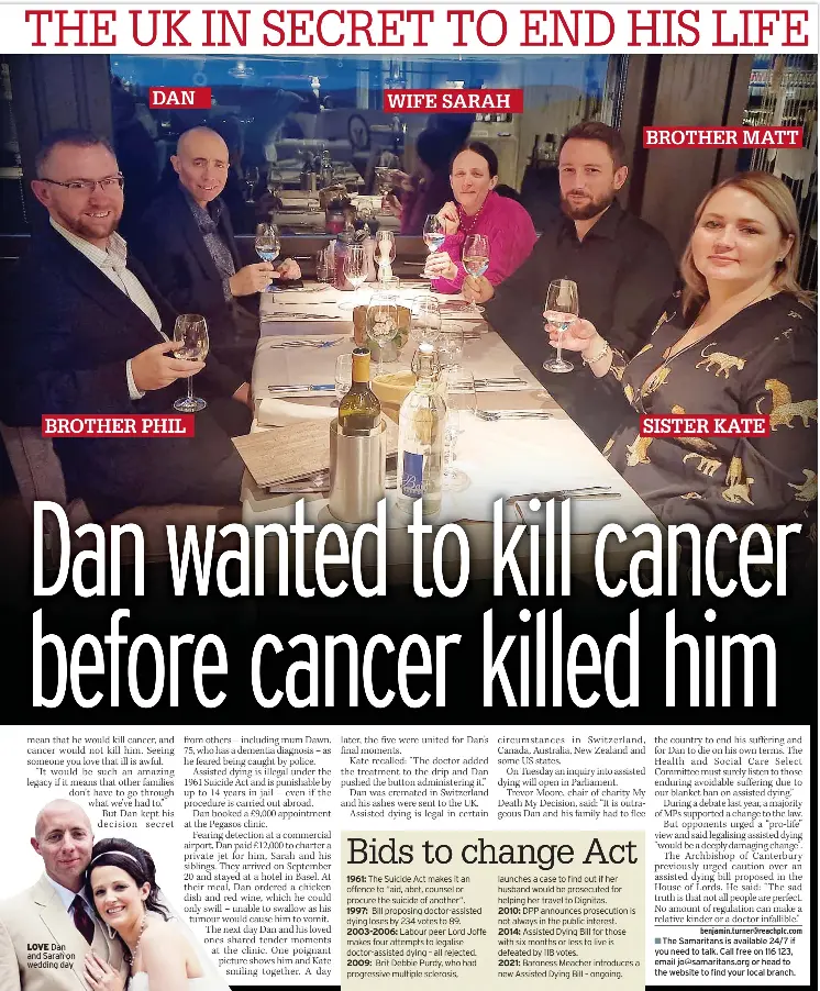 Dan wanted to kill cancer before cancer killed him - PressReader