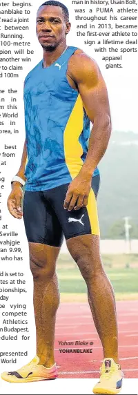 Blake to don PUMA at National Champs - PressReader