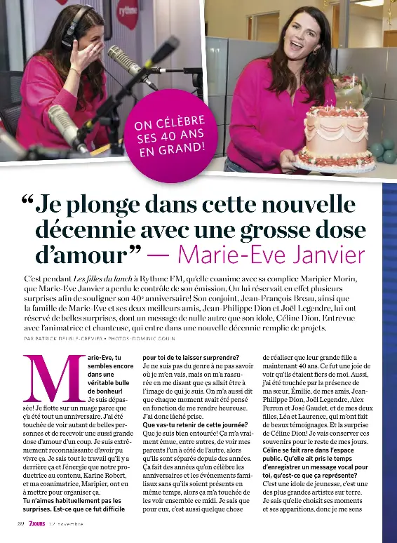 «Je plonge dans cette nouvelle décennie avec une grosse dose d’amour» - PressReader