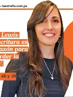 Cheri Lewis: ‘La escritura es una razón para no perder la razón ...