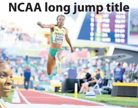 Smith overcomes nervous start to land NCAA long jump title - PressReader