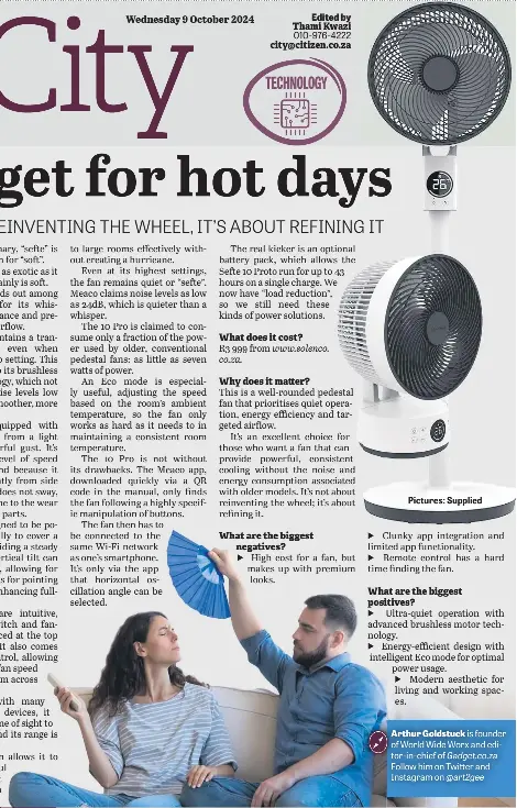 Cool gadget for hot days - PressReader