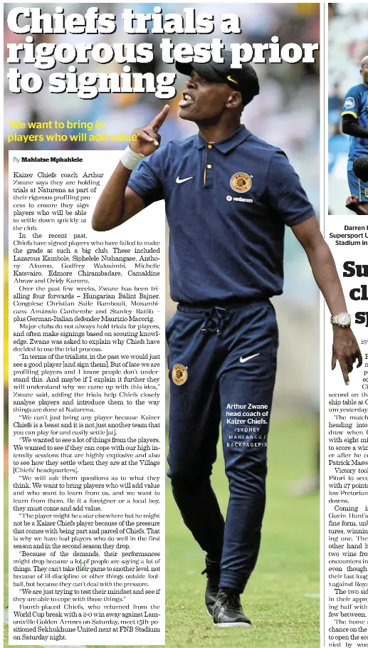 Chiefs trials a rigorous test prior to signing - PressReader
