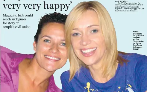 Ali Mau on her proposal: ‘We are very very happy’ - PressReader