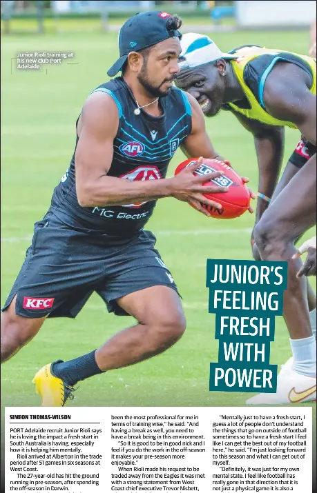 JUNIOR’S FEELING FRESH WITH POWER - PressReader