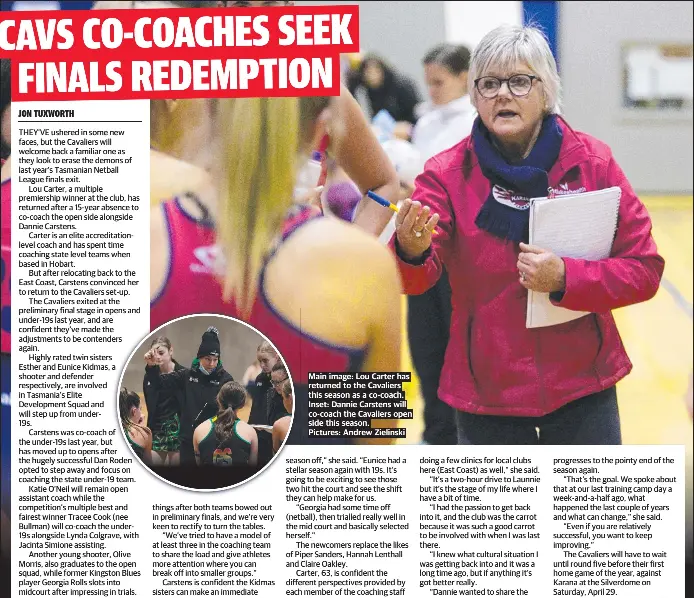 CAVS CO-COACHES SEEK FINALS REDEMPTION - PressReader