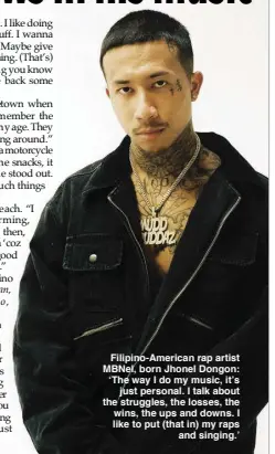 Rapper MBNel’s Fil-Am upbringing shows in his music - PressReader