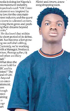 With Two Fast Rising Artistes, GBC Records Steps Out Bold - PressReader