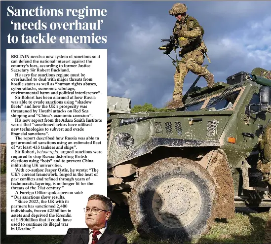 Sanctions regime ‘needs overhaul’ to tackle enemies - PressReader