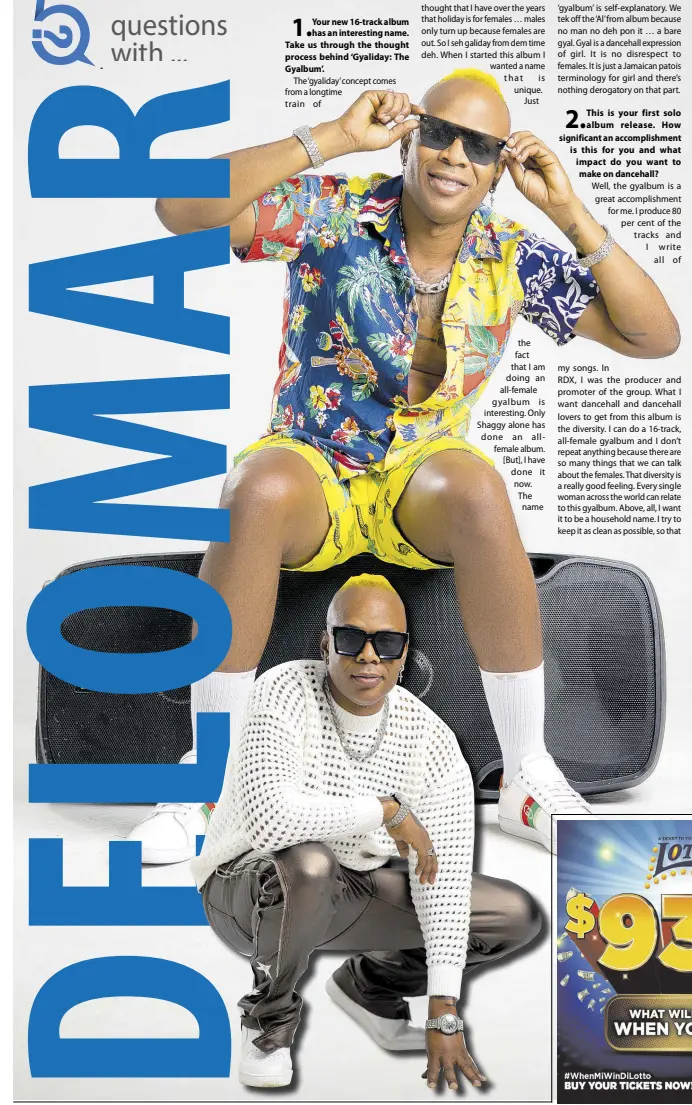 5 questions with ... DELOMAR - PressReader