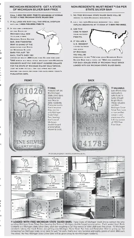 MI residents snap up Free State Silver Bars - PressReader